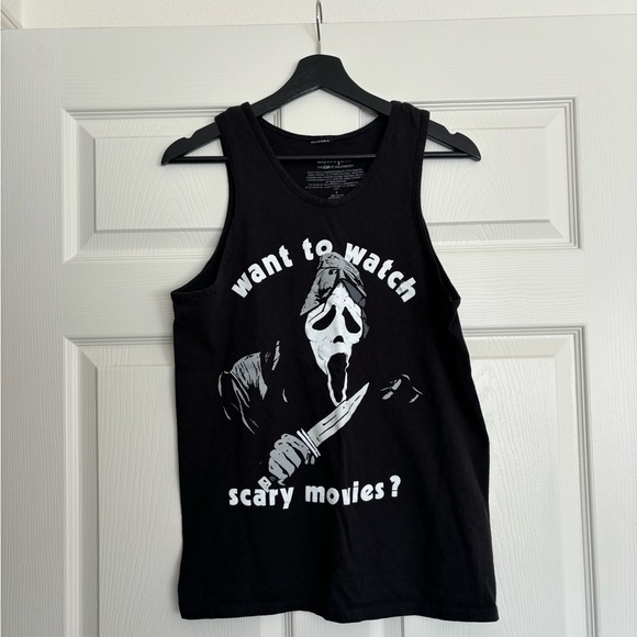 Shirts | Scream Want To Watch Scary Movies Tank Top | Poshmark